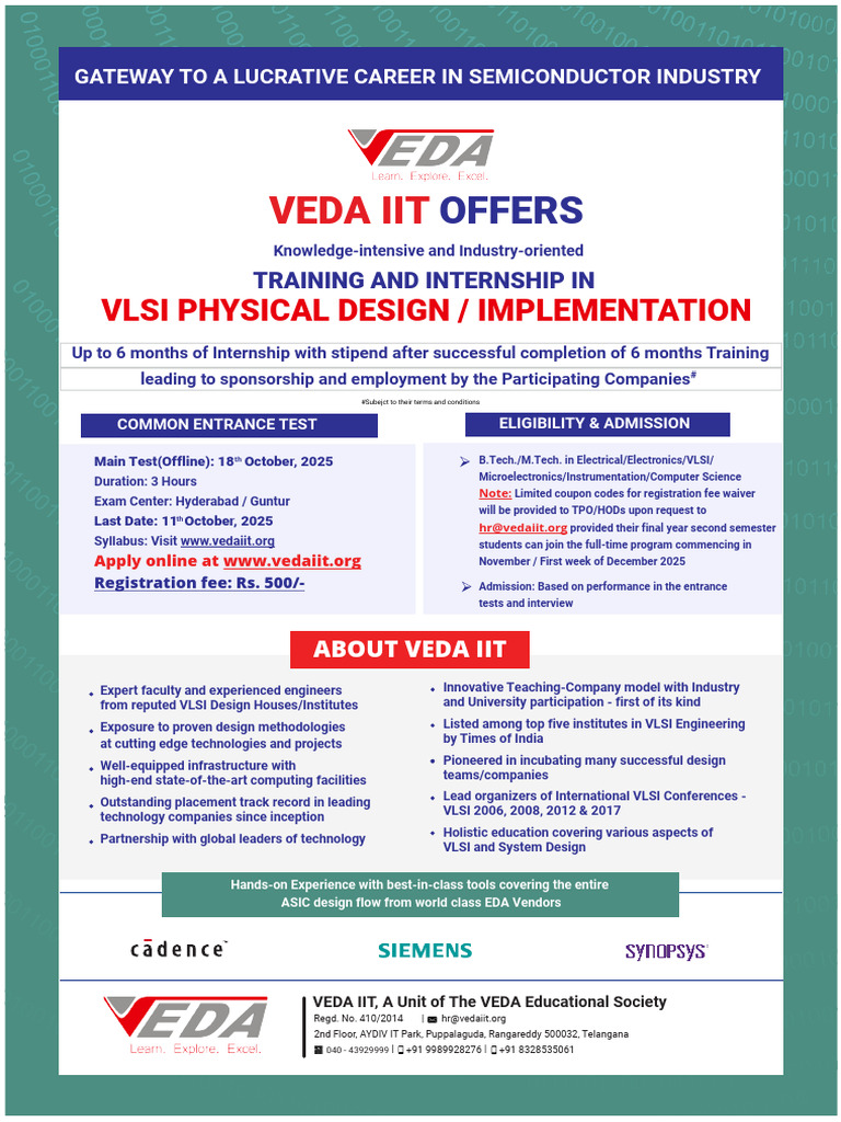 Training and Internship Notification - Poster | PDF | Electronics