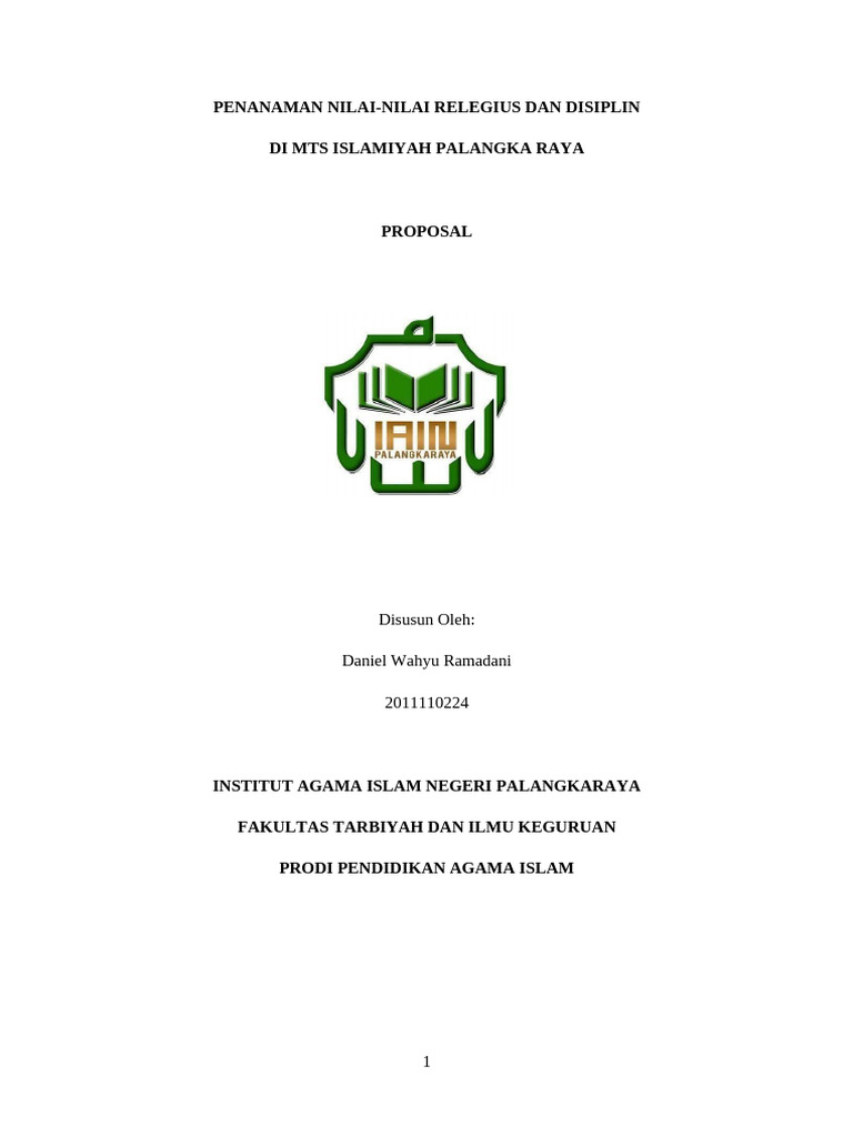 Penanaman Nilai Religius di MTS Islamiyah | PDF