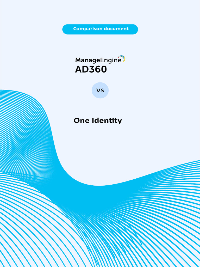 Manageengine Ad360 Vs One Identity | PDF