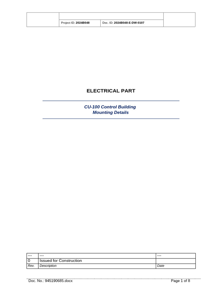 2024B048 E DW 0107 - 0 Mounting Details | PDF
