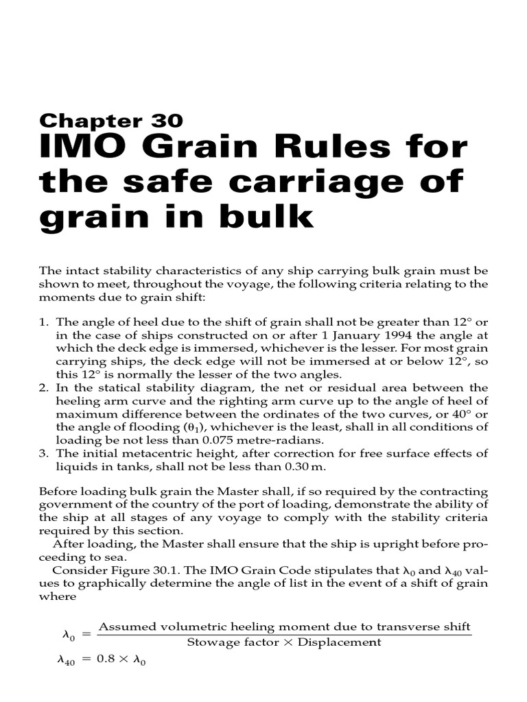 Grain Rules | PDF | Shipping
