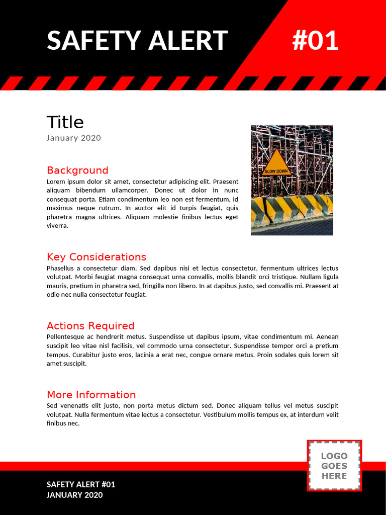 Safety Alert #01: Title | PDF