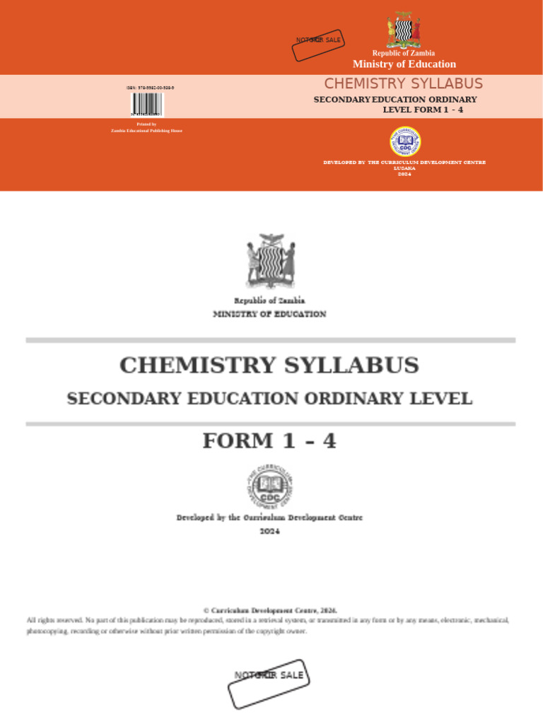 Form 1 Schemes Chemistry Term 1 | PDF | Ion | Atoms
