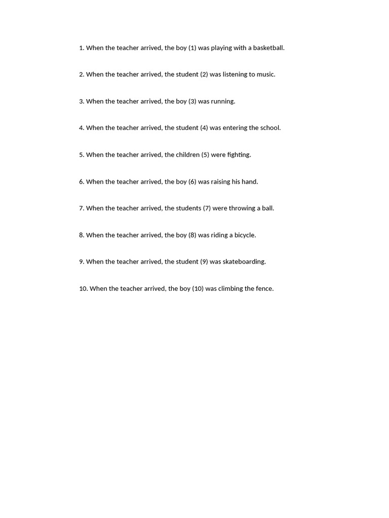 Activities of Students Upon Arrival | PDF