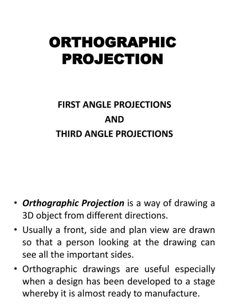 Orthographic Projection | PDF