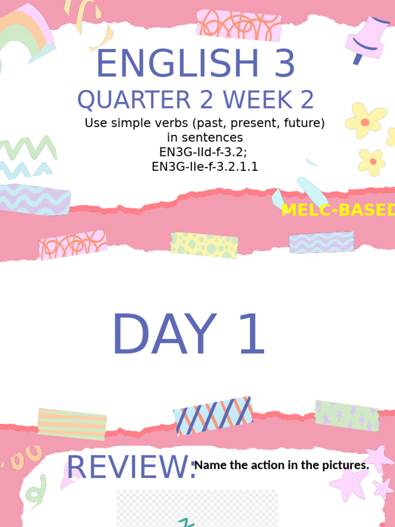 q2 English PPT Week 2 | PDF | Verb | Linguistics