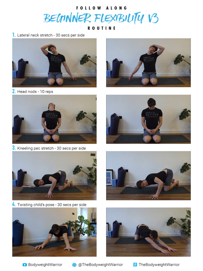 Beginner Flexibility Routine V3 | PDF