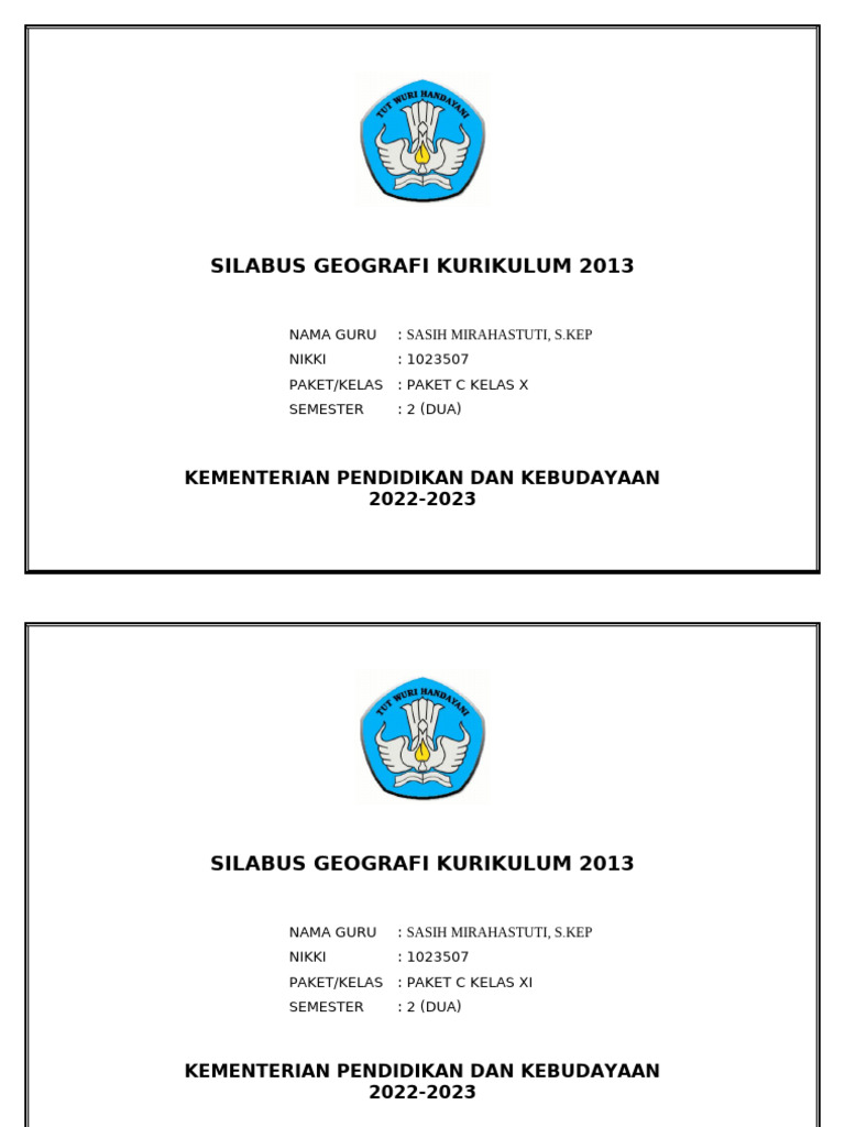 Cover Silabus | PDF