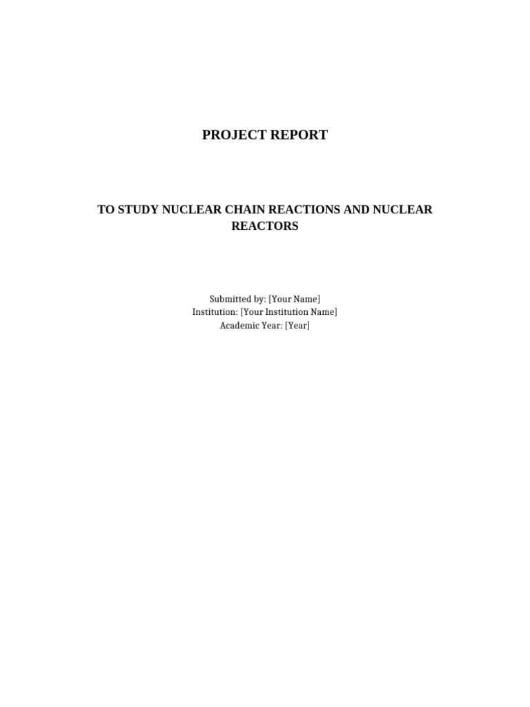 Nuclear Chain Reactions & Reactors Study | PDF | Nuclear Reactor ...