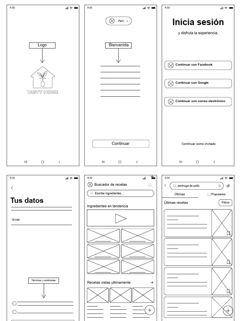 Prototipo - Recetas Caseras. | PDF | Internet | Informática
