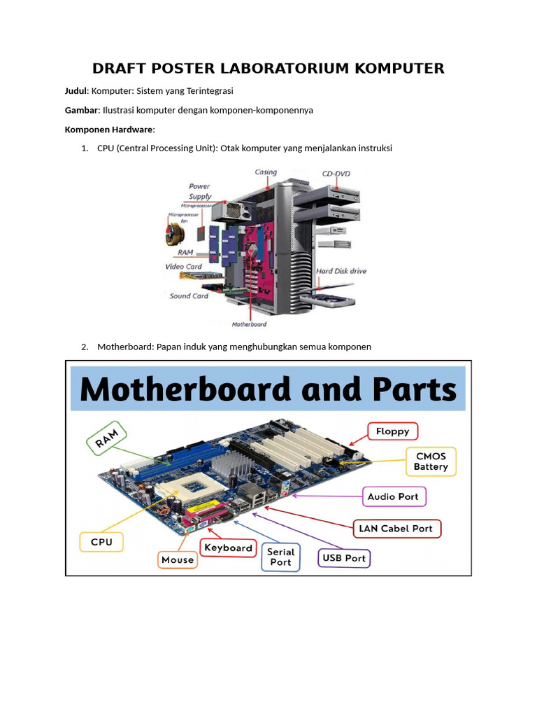 Draft Poster Laboratorium Komputer | PDF
