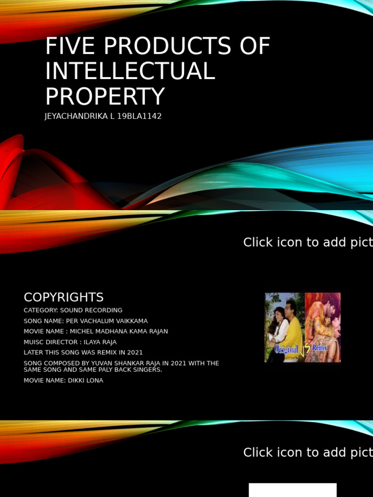 Five Products of Intellectual Property | PDF