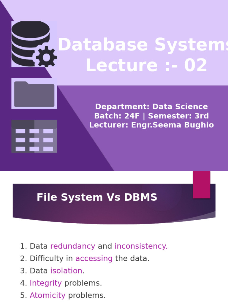 Database Systems Lec2 | PDF | Databases | Database Transaction