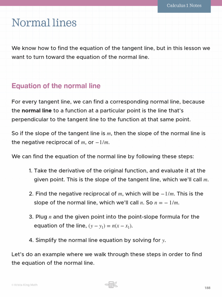 04 Normal Lines | PDF