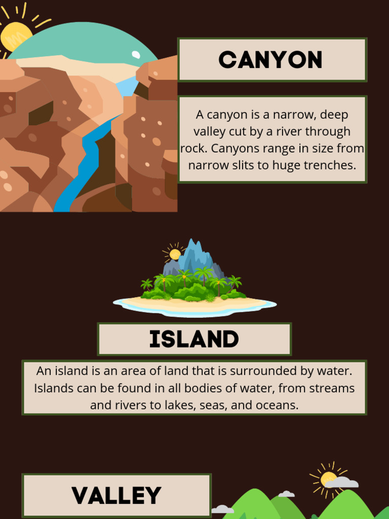 Earth's Landform Educational Presentation in Brown and Black Animated ...