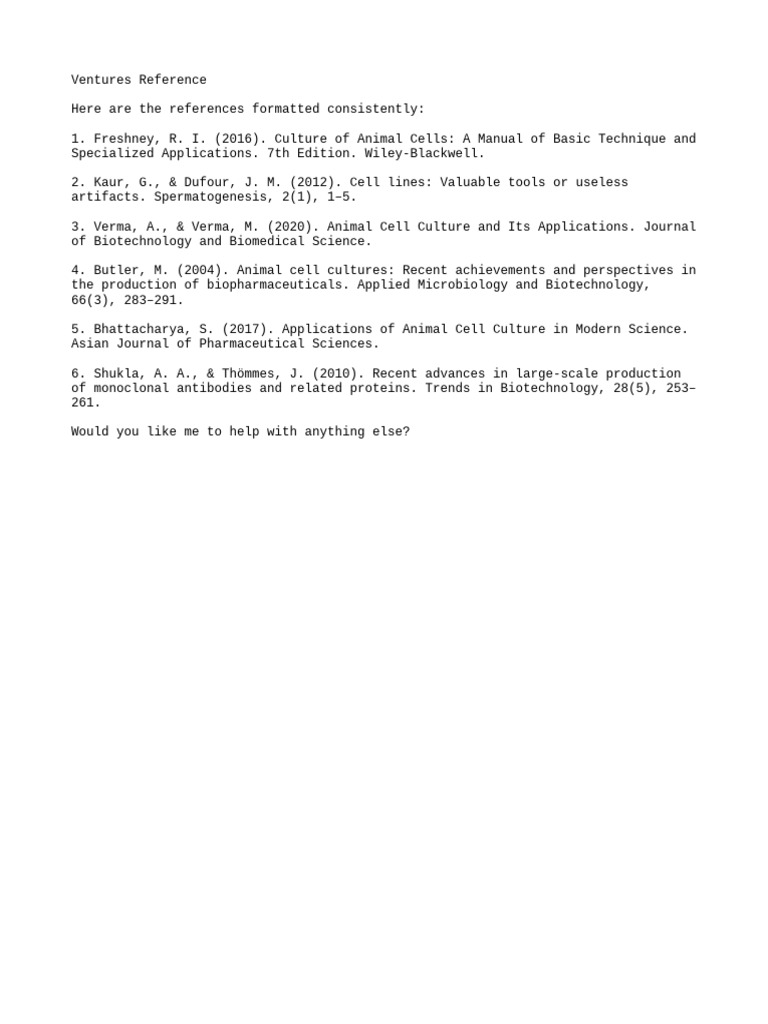 Ventures Reference | PDF