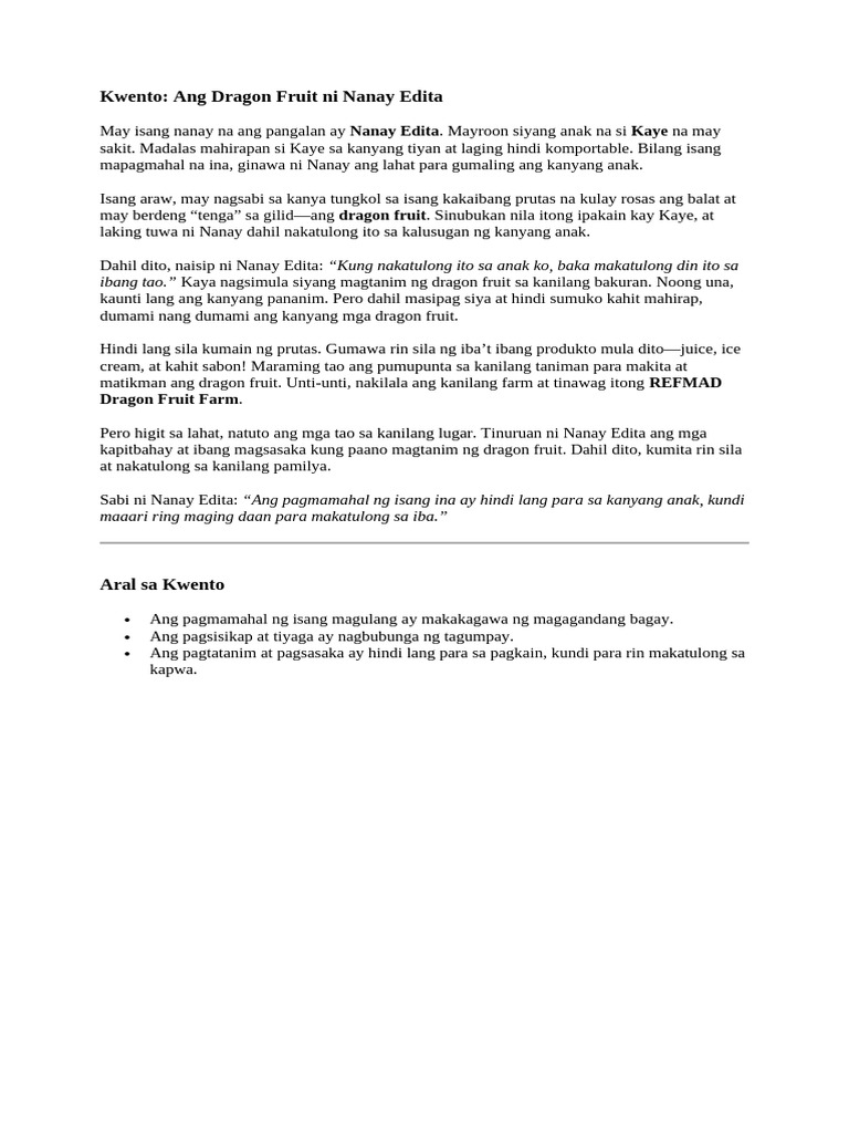 Nanay Editha | PDF