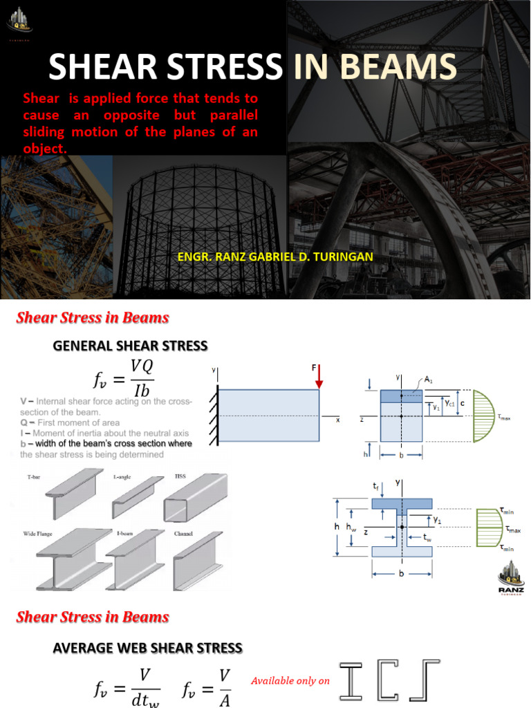Shear Stress Analysis in Beams | PDF | Beam (Structure) | Stress ...