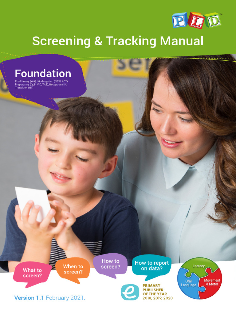 PLD Foundation Screening Manual | PDF | Phonics | Writing
