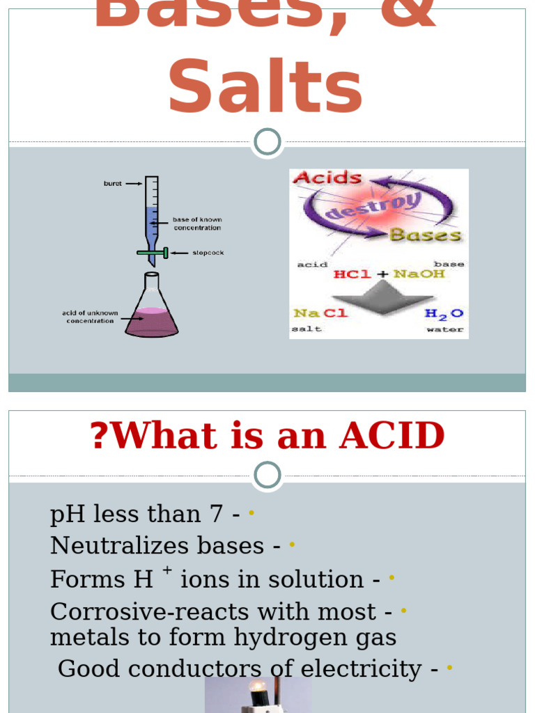 Understanding Acids, Bases, and Salts | PDF | Acid | Hydroxide