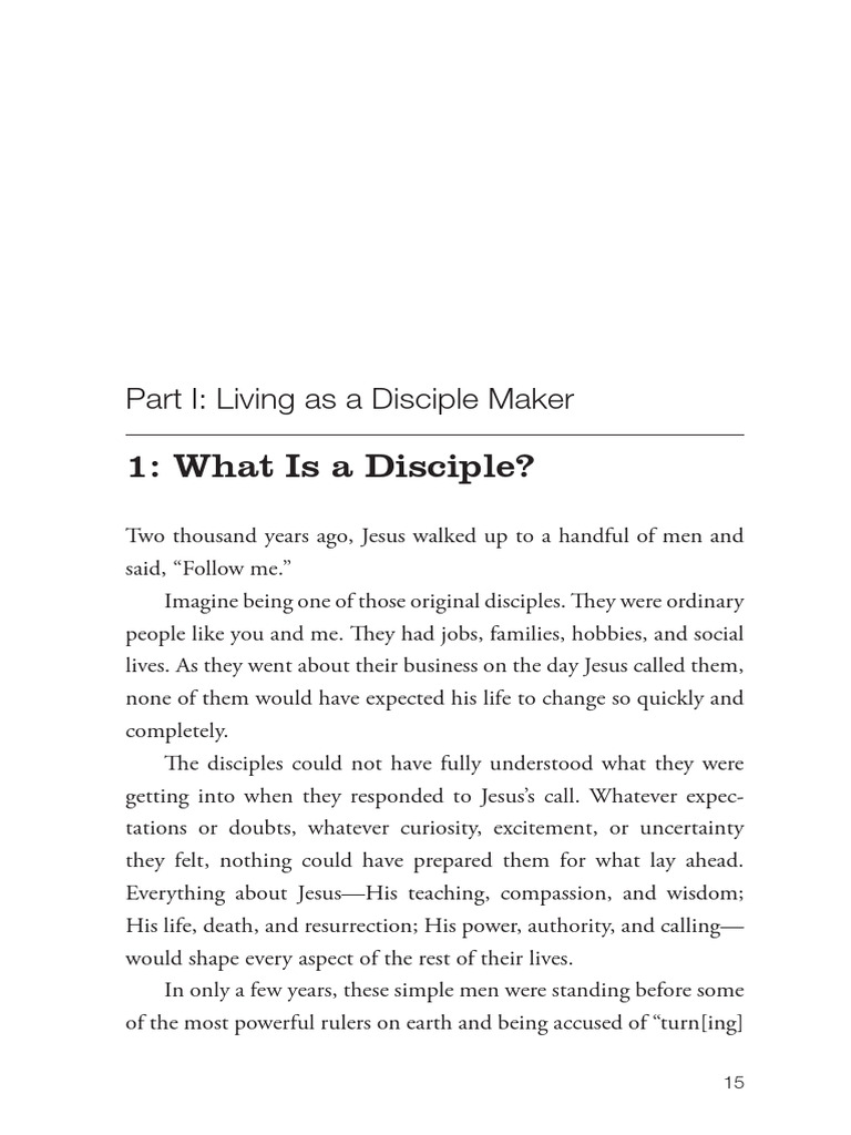 Multiply-Study 1-What Is A Disciple | PDF | Disciple (Christianity) | Jesus