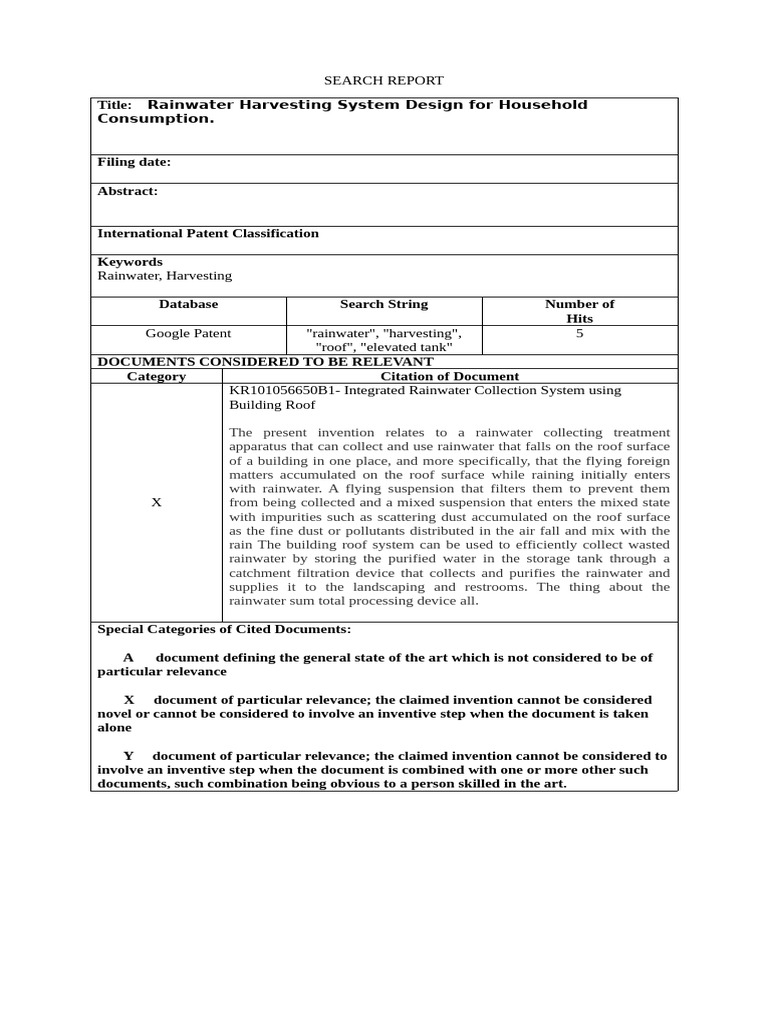 Patent Search Report Final | PDF