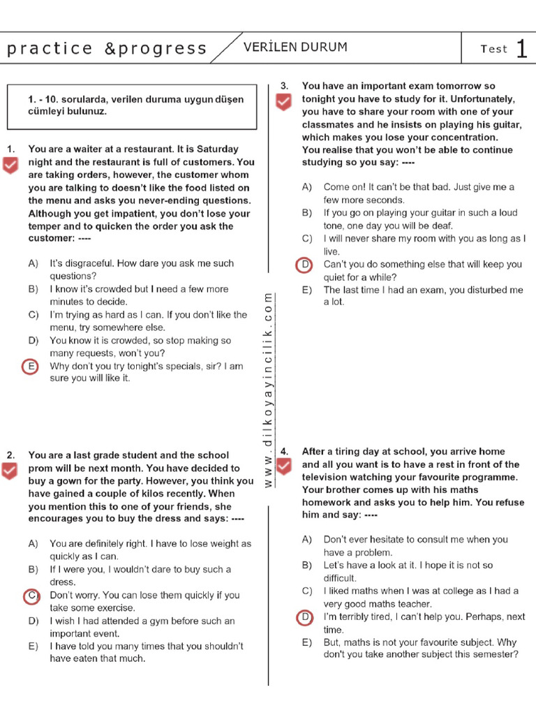 Key Practice Progress 2 | PDF