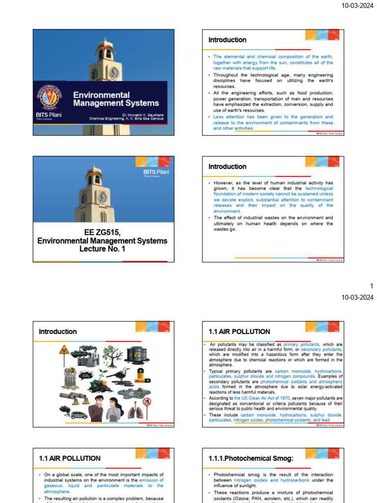 Environmental Management Systems Overview | PDF | Ozone Depletion ...