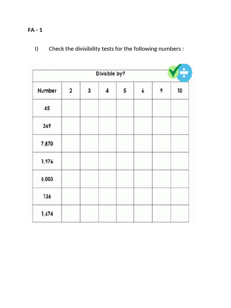 FA-1 (Grade 4 Math - IM-2) | PDF