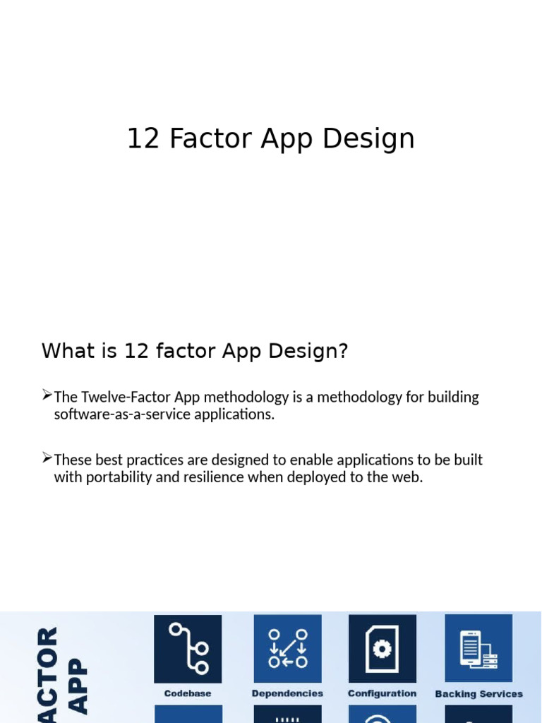 1.3 12 Factors App Design | PDF | Computer Science | Computing