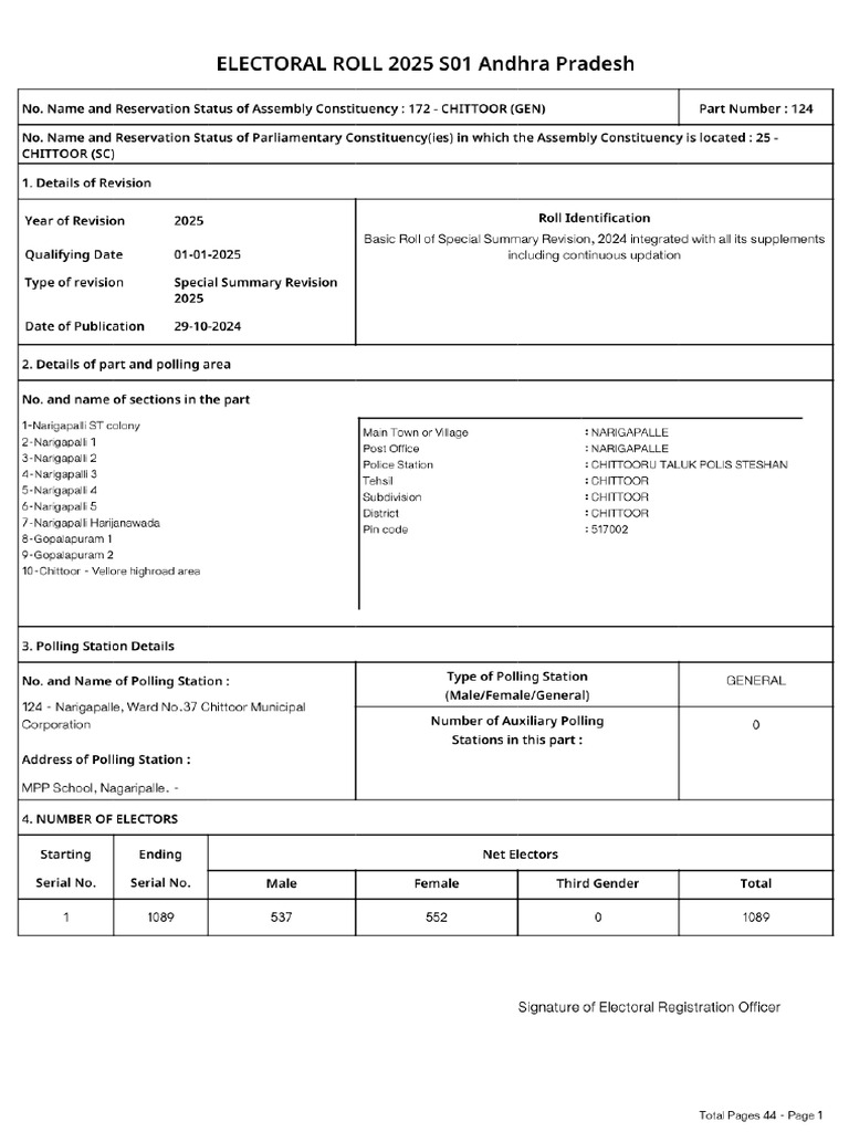2025 EROLLGEN S01 172 DraftRoll Revision1 ENG 124 WI | PDF