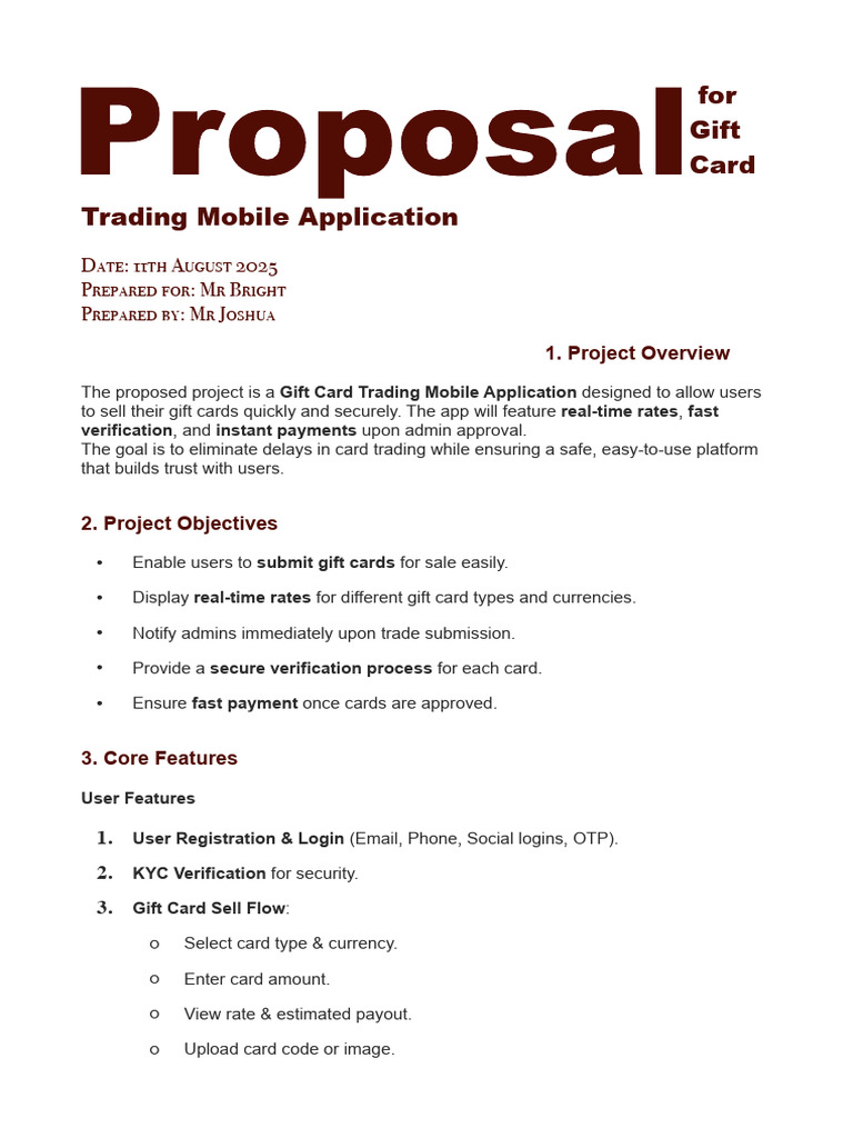 Gift Card Trading App 2 | PDF | Mobile App | Android (Operating System)