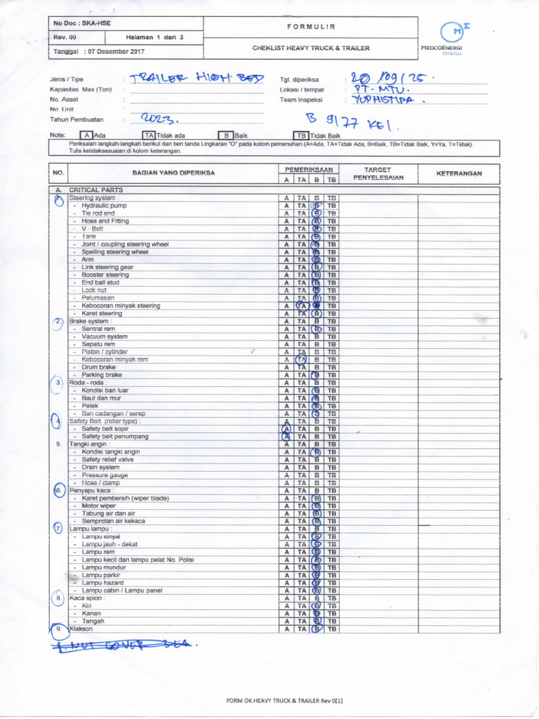 Inspek B 9177 KEI | PDF