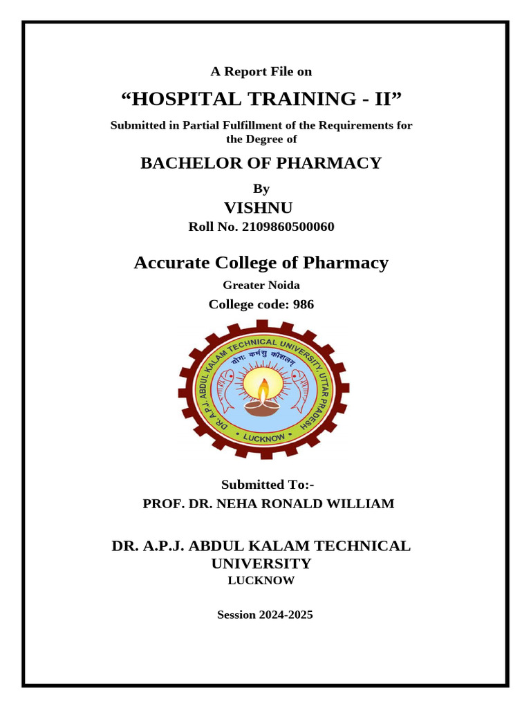 Practice School Report | PDF