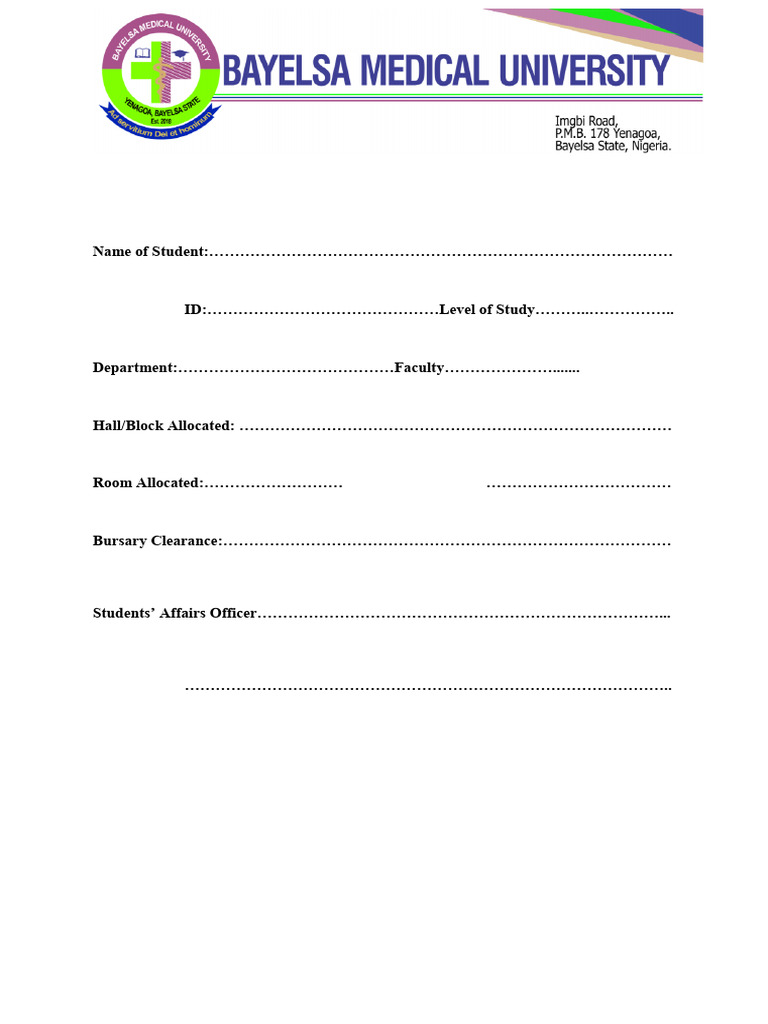 Hostel Clearance | PDF