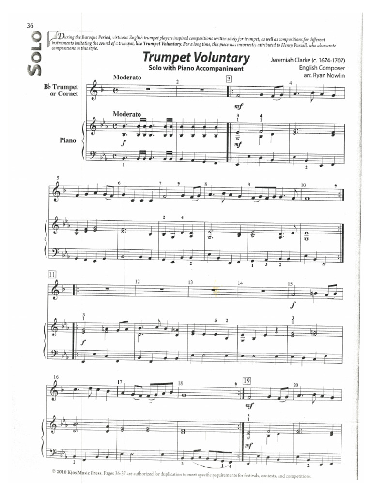Trumpet Solos | PDF