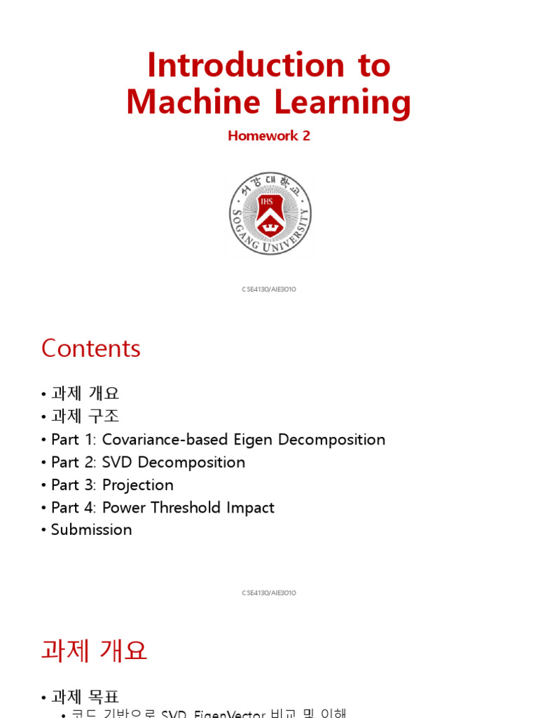 Introduction To Machine Learning: Homework 2 | PDF