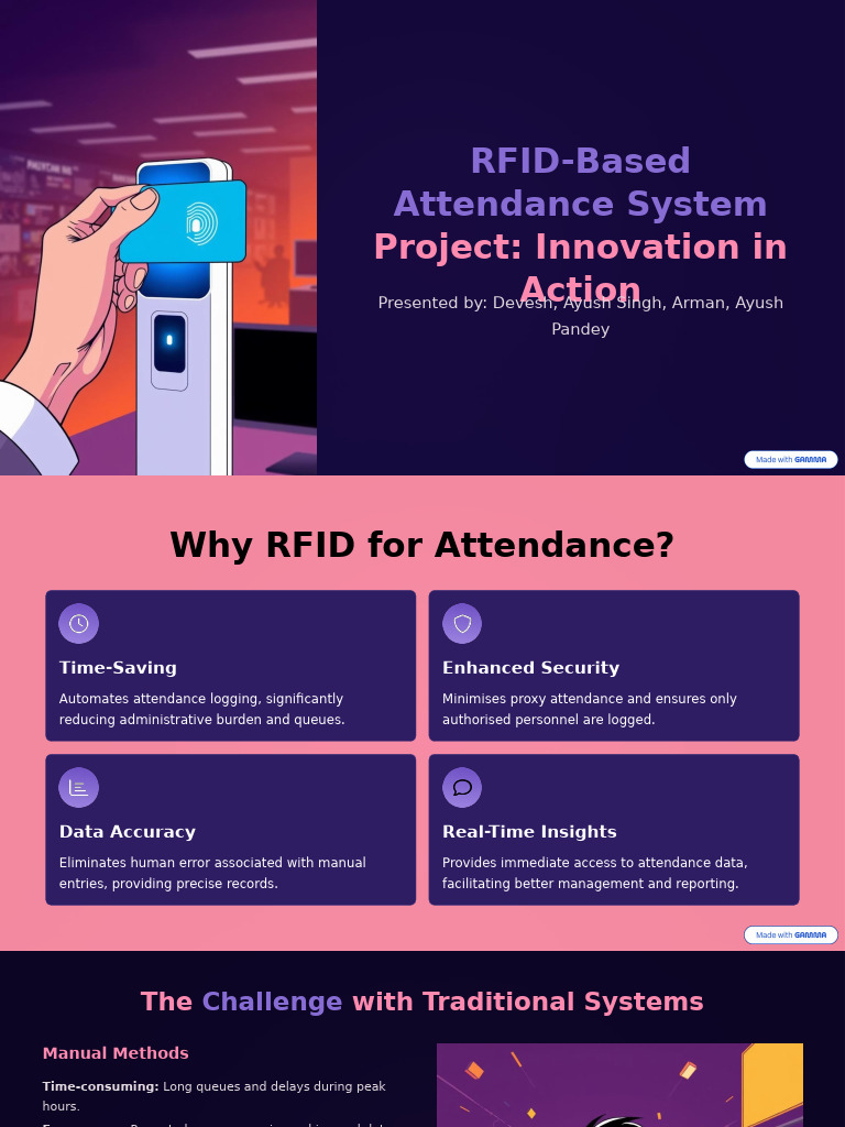 RFID Based Attendance System Project Innovation in Action | PDF | Radio ...