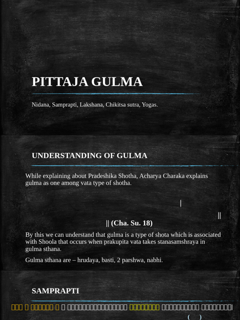 Pittaja Gulma-2 | PDF | Ayurveda | Clinical Medicine