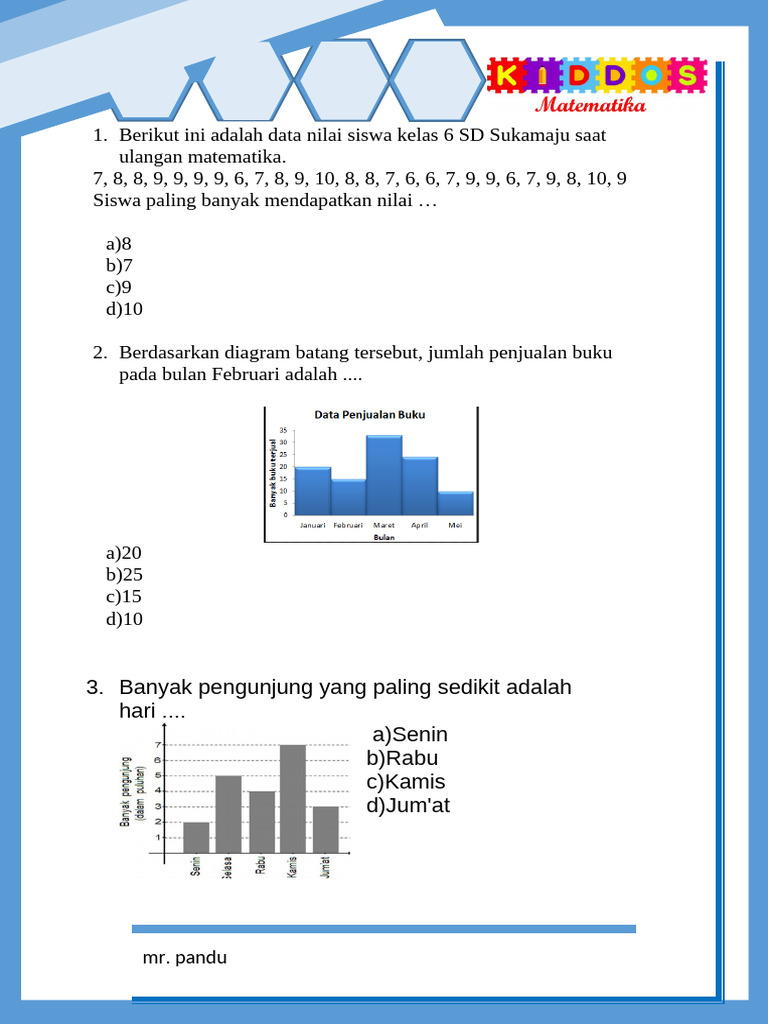 Soal Pengolahan Data 2 | PDF