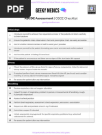 ABCDE Patient Assessment Checklist | PDF | Diseases And Disorders ...