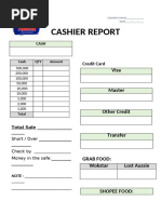 GCash Cash-In Form Template | PDF