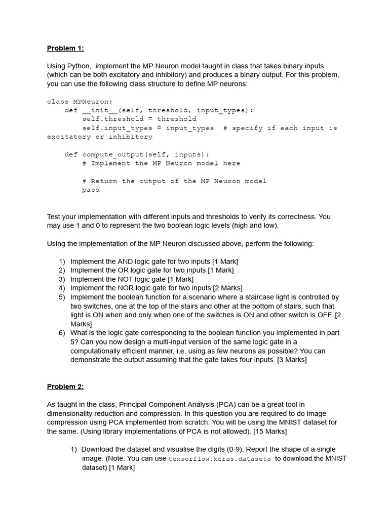 DLFA Programming Assignment 1 | PDF | Principal Component Analysis ...