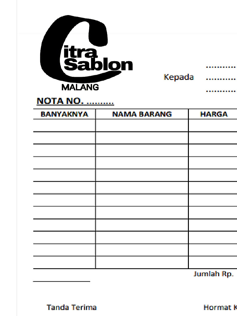Nota Kosong XL | PDF