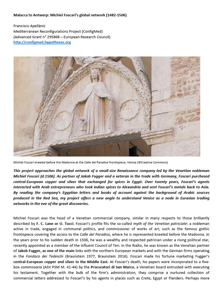Malacca To Antwerp Michiel Foscaris Global Network (1482-1506) | PDF ...