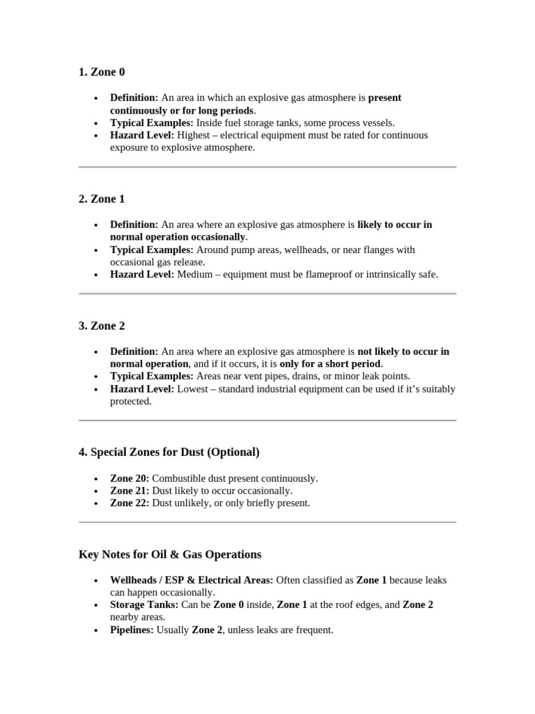 Hazards Zone Classifications | PDF