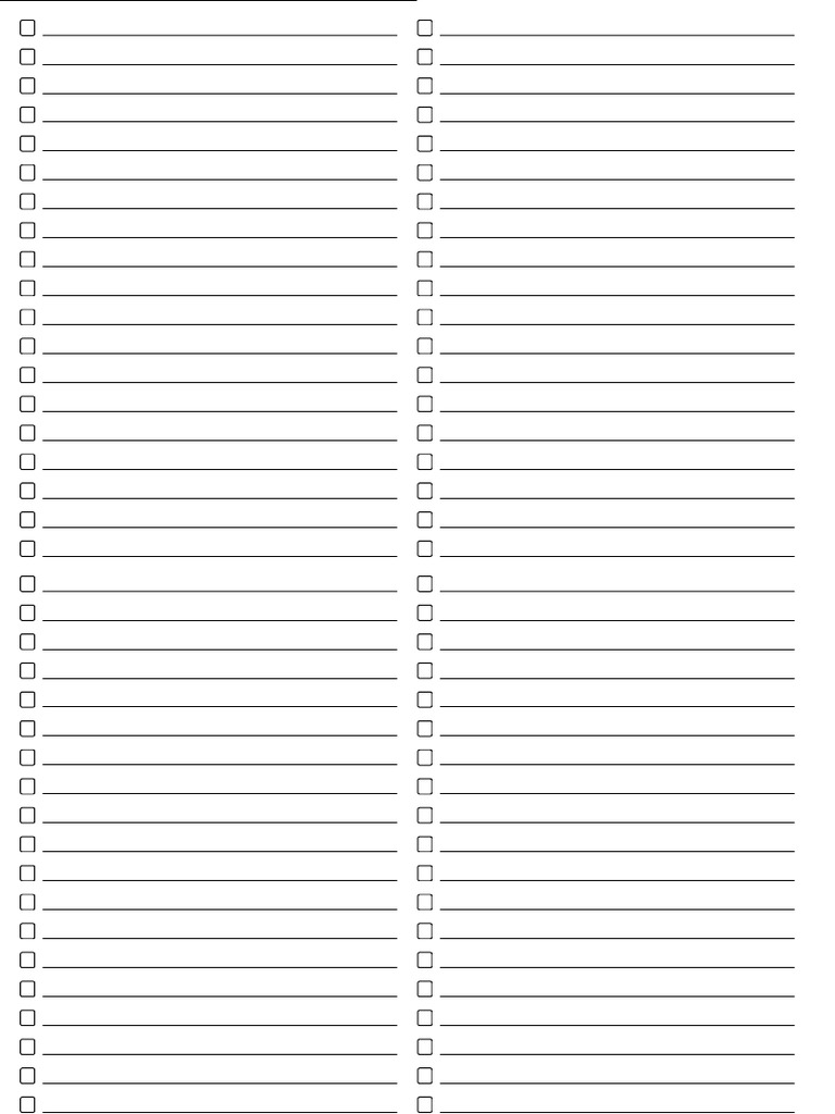 To-Do List | PDF