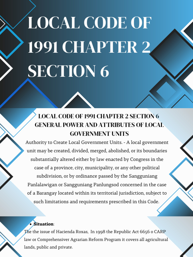 Local Code of 1991 Chapter 2 Section 6 | PDF | Justice | Crime & Violence
