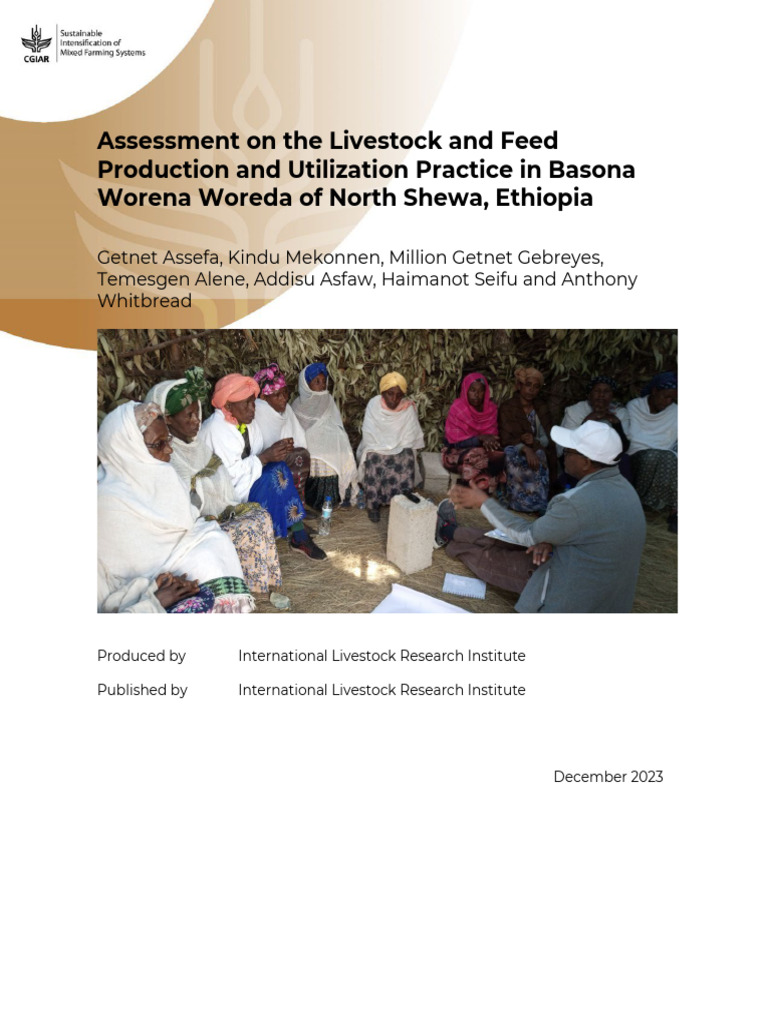 Livestock Feed Assessment in Basona Woreda | PDF | Hay | Agriculture