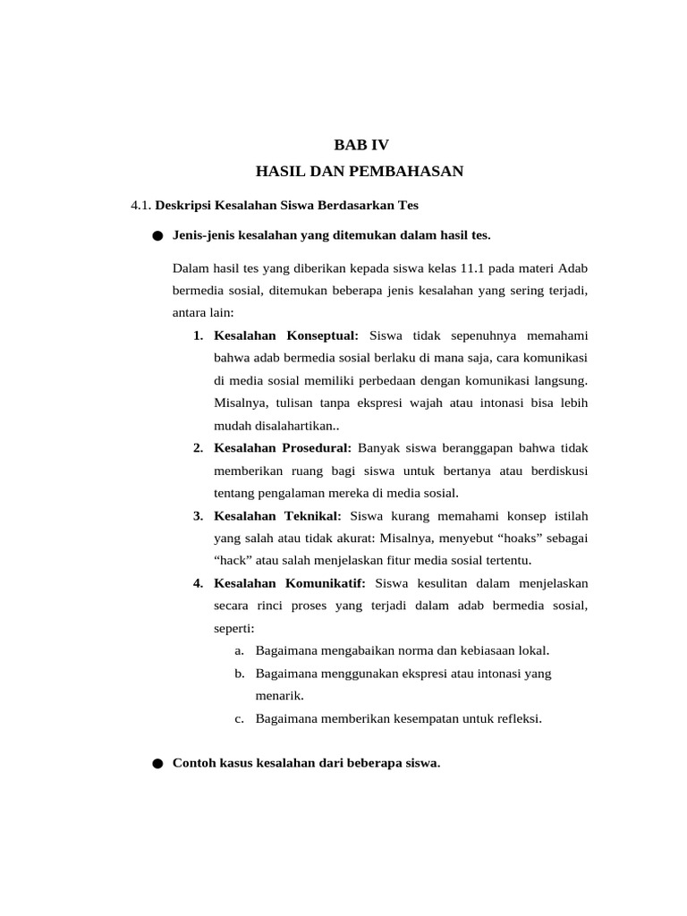 BAB IV & V_LAPORAN STUDI KASUS PPL_ERVITO | PDF